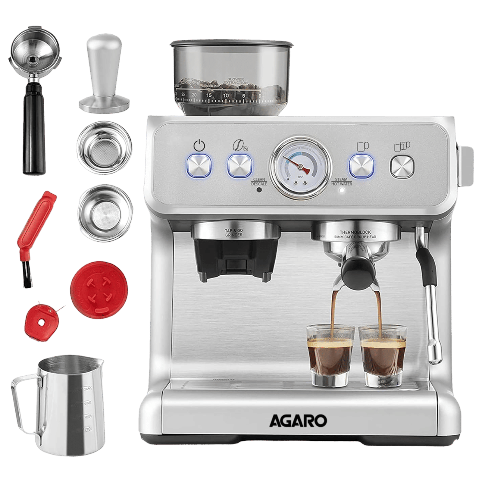Buy AGARO Supreme 1450 Watt 30 Cups Automatic Espresso Coffee Maker ... Buy AGARO Supreme 1450 Watt 30 Cups Automatic Espresso Coffee Maker ...